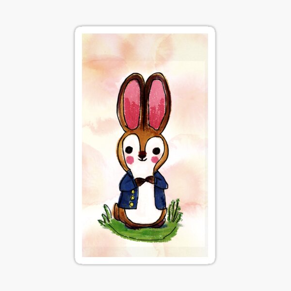 "Cute Little Rabbit" Sticker for Sale by neetaujla | Redbubble