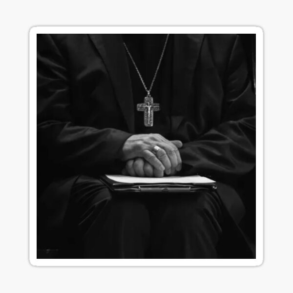 "priest" Sticker for Sale by ptrivnk | Redbubble