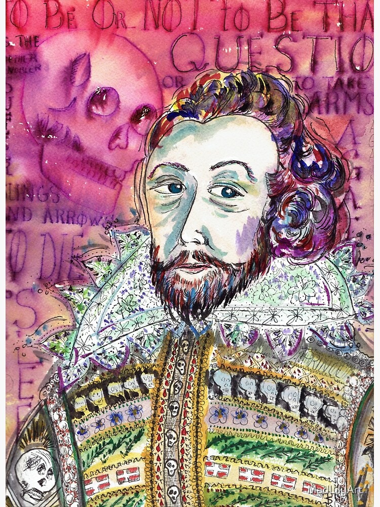 "William Shakespeare--To Be or Not to Be" Poster by MadLilyArt | Redbubble