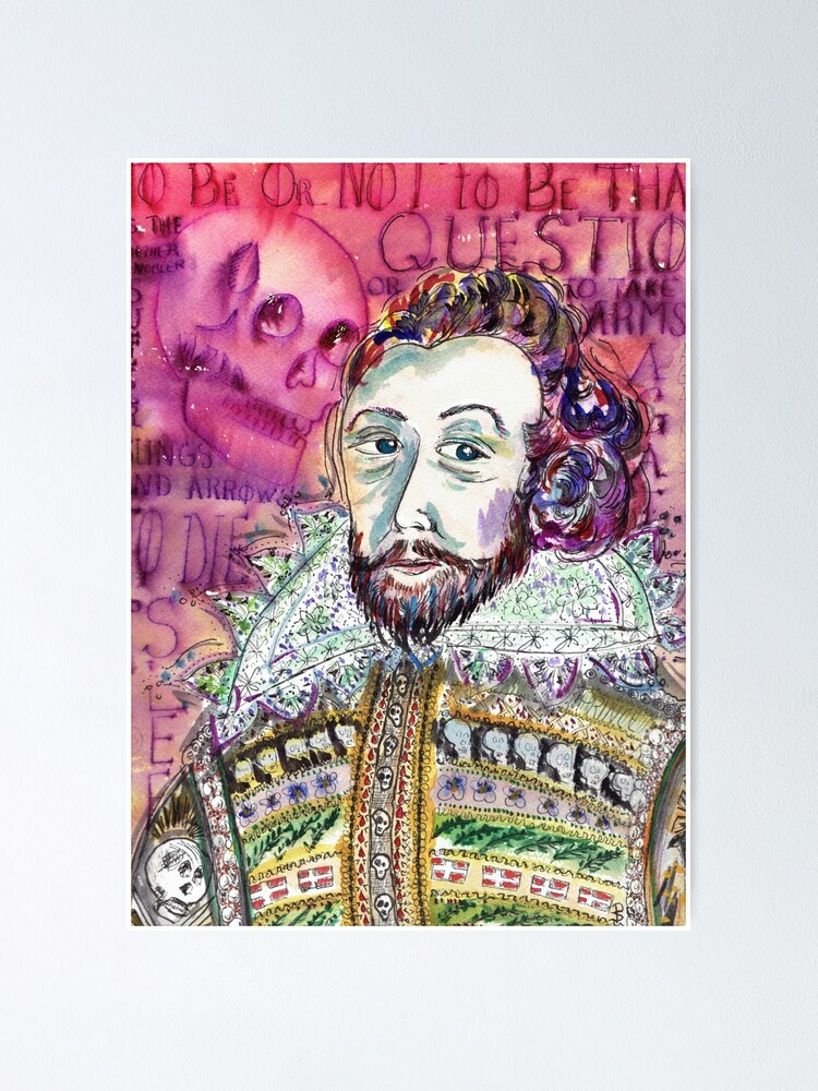 "William Shakespeare--To Be or Not to Be" Poster by MadLilyArt | Redbubble