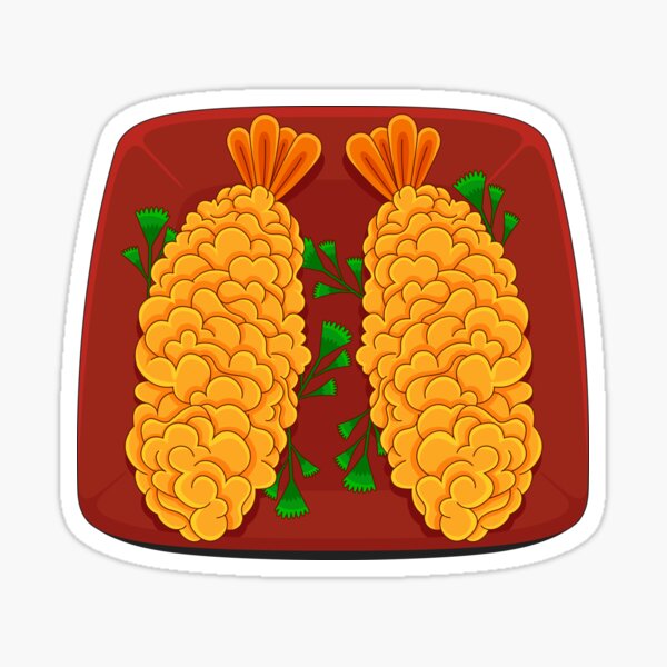 "Tempura Japanese Dish" Sticker for Sale by cutieotter | Redbubble