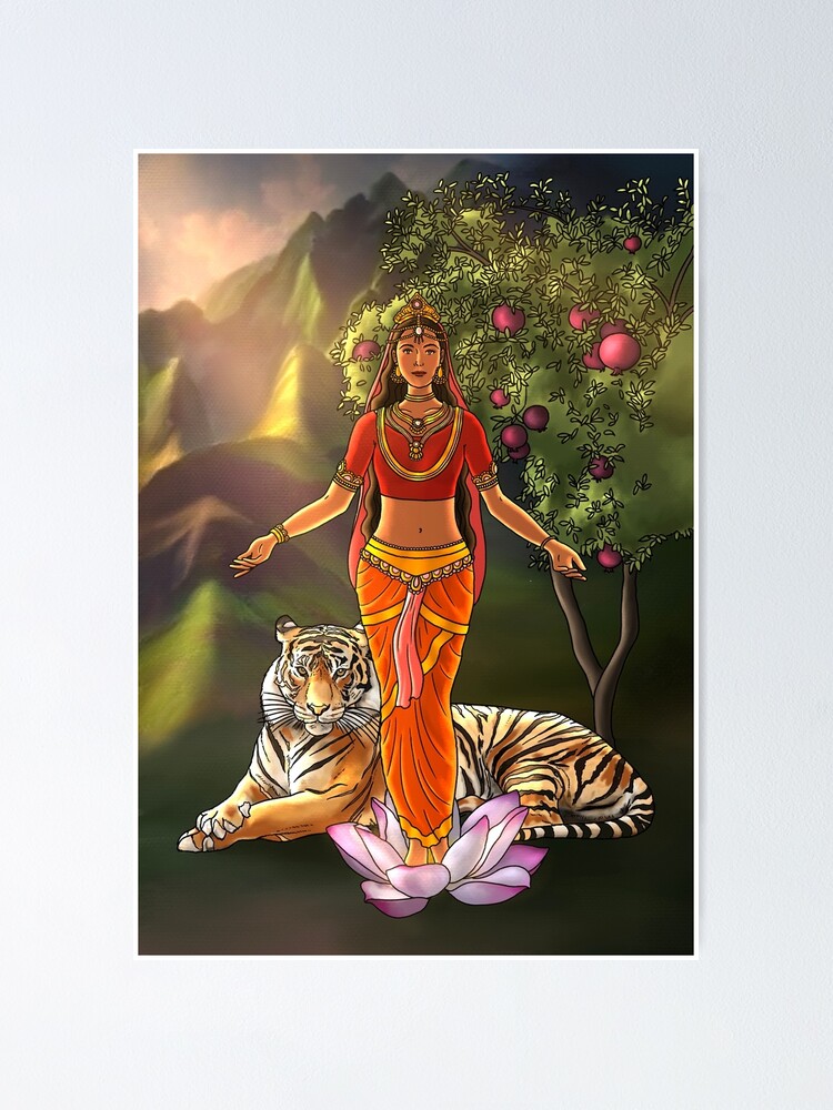 "Goddess Parvati" Poster for Sale by sierratruong | Redbubble