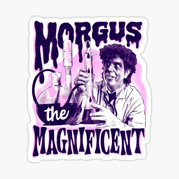 "MORGUS THE MAGNIFICENT" Sticker for Sale by JohnESTORE | Redbubble