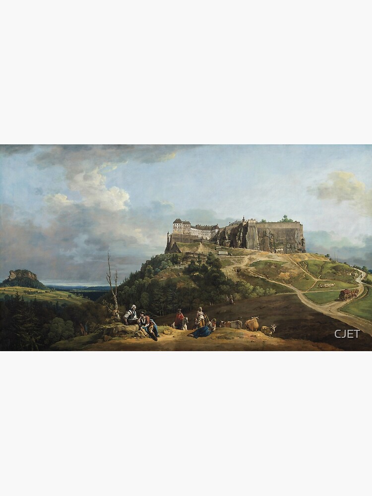 "The Fortress of Königstein | Bernardo Bellotto | 1758 German Landscape ...