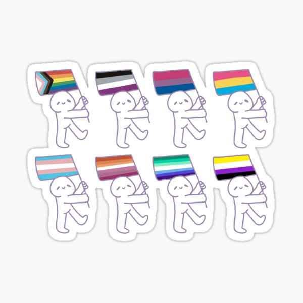 "pride march" Sticker for Sale by stardewsage | Redbubble
