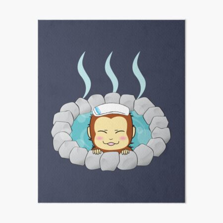 "Hot Spring Monkey" Art Board Print for Sale by TranseNustas | Redbubble