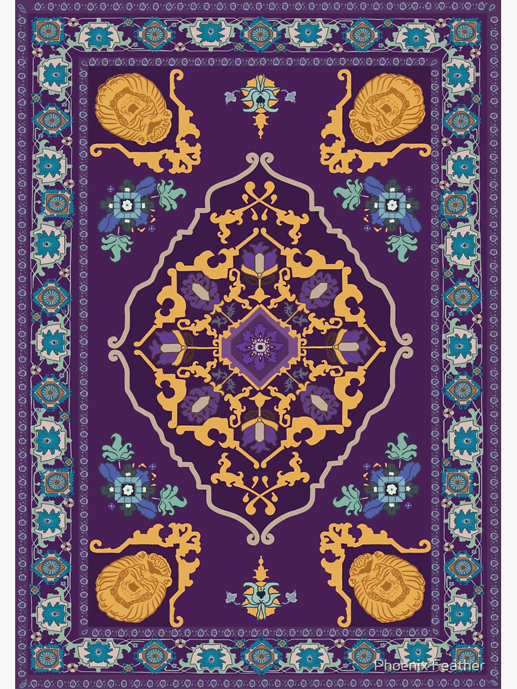 "Purple Magic Carpet - Live Action" Sticker for Sale by Littlebookobses ...