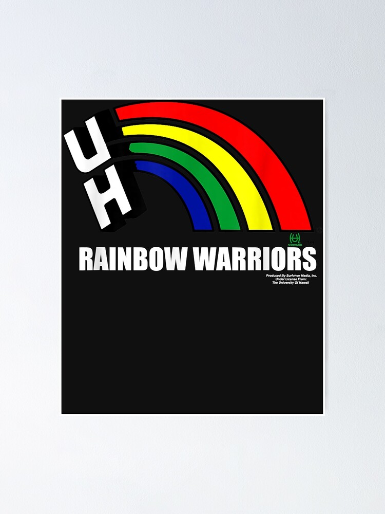 "University of hawaii hawaii rainbow warrior logo" Poster for Sale by ...