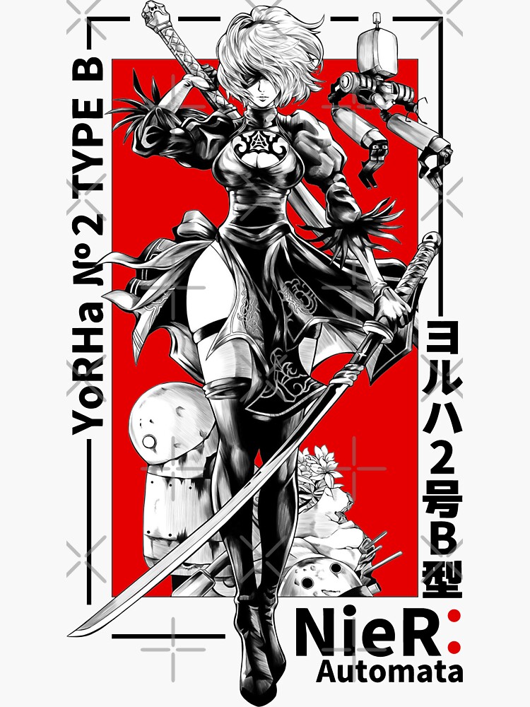 "Nier Automata" Sticker for Sale by Dex-Shop | Redbubble