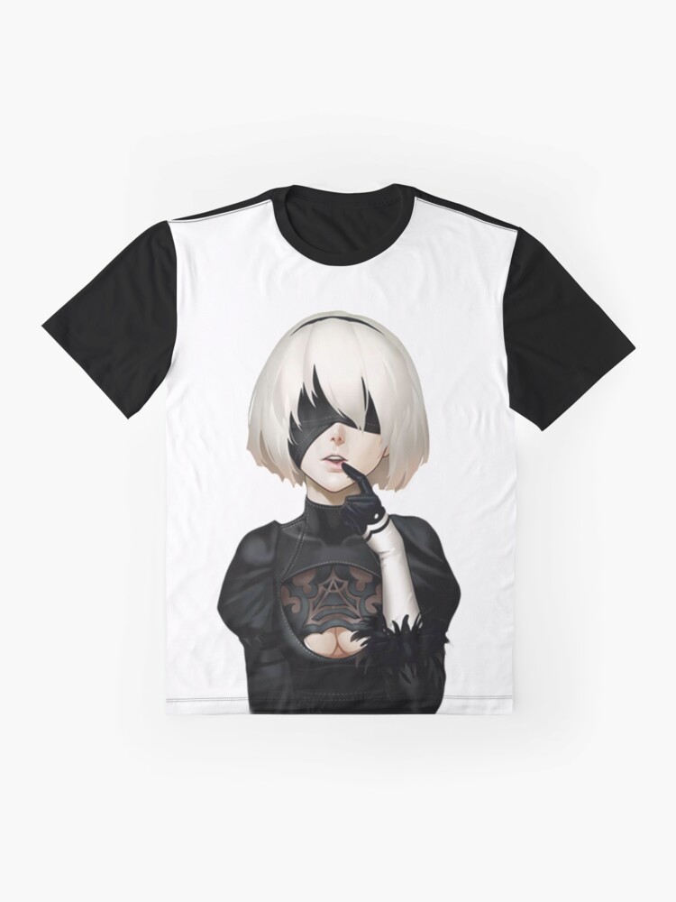 "2B" T-shirt for Sale by floatzel | Redbubble | nier automata graphic t ...