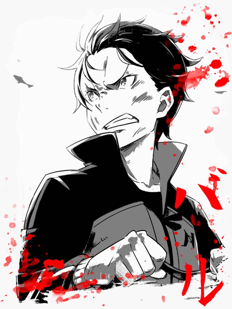 "Rezero - Natsuki Subaru Perfect Gift" Sticker for Sale by kirbysif59 ...