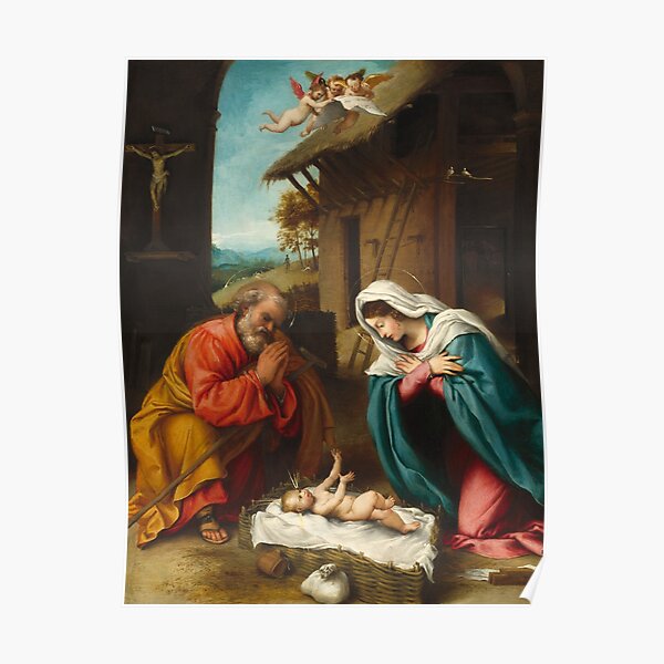 "The Nativity | Lorenzo Lotto | 1523 Renaissance Gospel Biblical Art ...