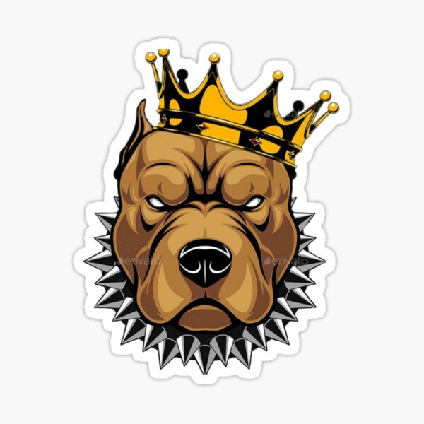 "angry dog logo" Sticker for Sale by lanco123 | Redbubble