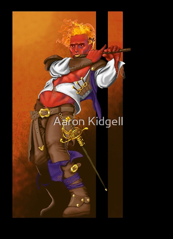 "Dungeons, Dragons and Dice • Bard • Fire Genasi" by Aaron Kidgell ...