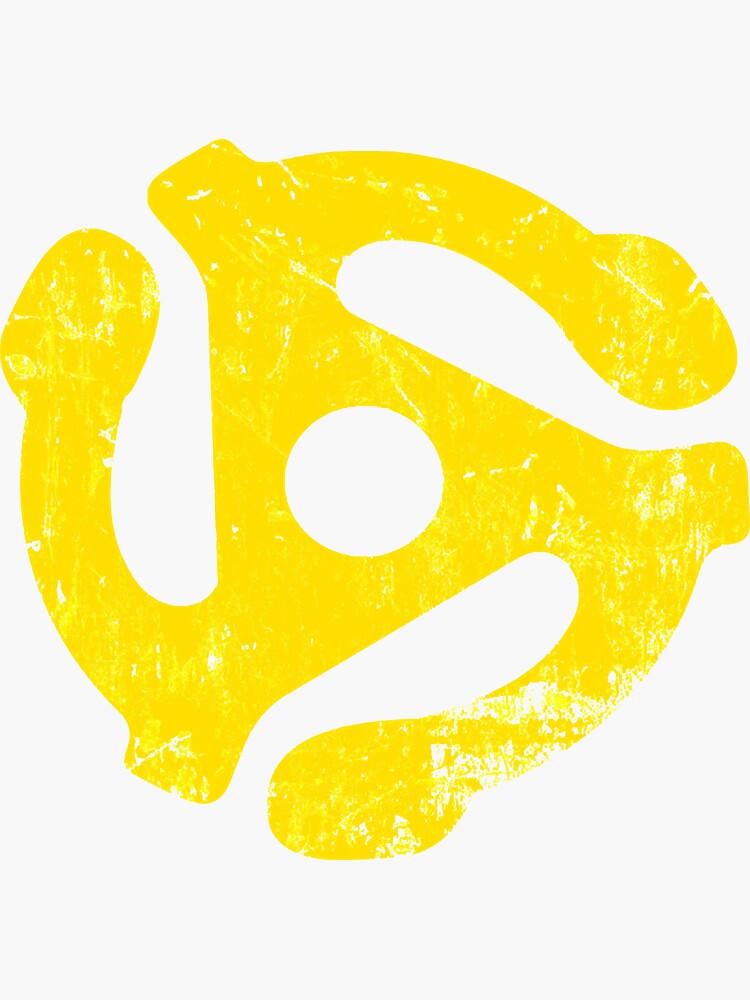 "45 RPM Record Adapter vintage" Sticker for Sale by AngelaTodd | Redbubble