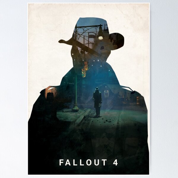 "Fallout 4 - Nick in Goodneighbor" Poster for Sale by gbdesign | Redbubble
