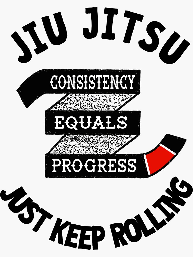"Jiu Jitsu Keep Rolling" Sticker for Sale by artloie | Redbubble