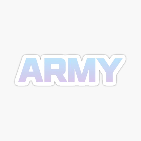 "ARMY BTS" Sticker for Sale by STUDIO-JJ | Redbubble