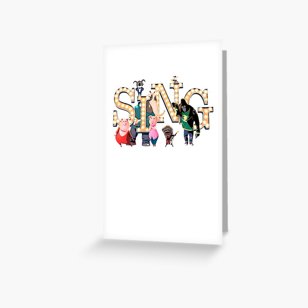 "Sing Movie picture style " Greeting Card for Sale by Blackrabbit2 ...