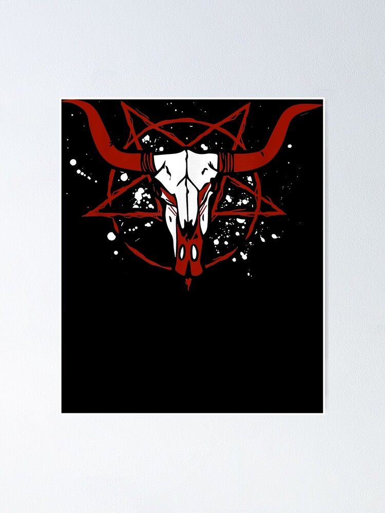Póster «Cabra Pentagrama Demonio Satanás Ocultismo Horror Satanismo ...