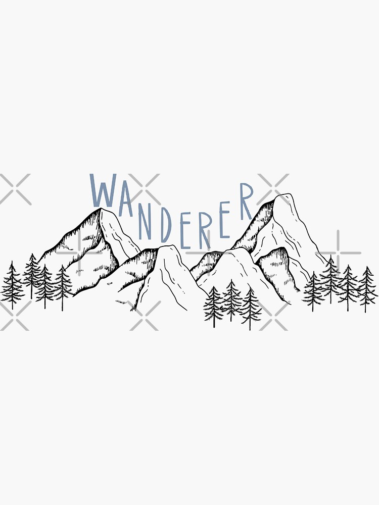 "Wanderer" Sticker for Sale by Gibbonzo | Redbubble