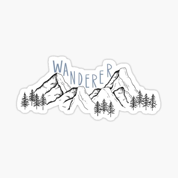 "Wanderer" Sticker for Sale by Gibbonzo | Redbubble