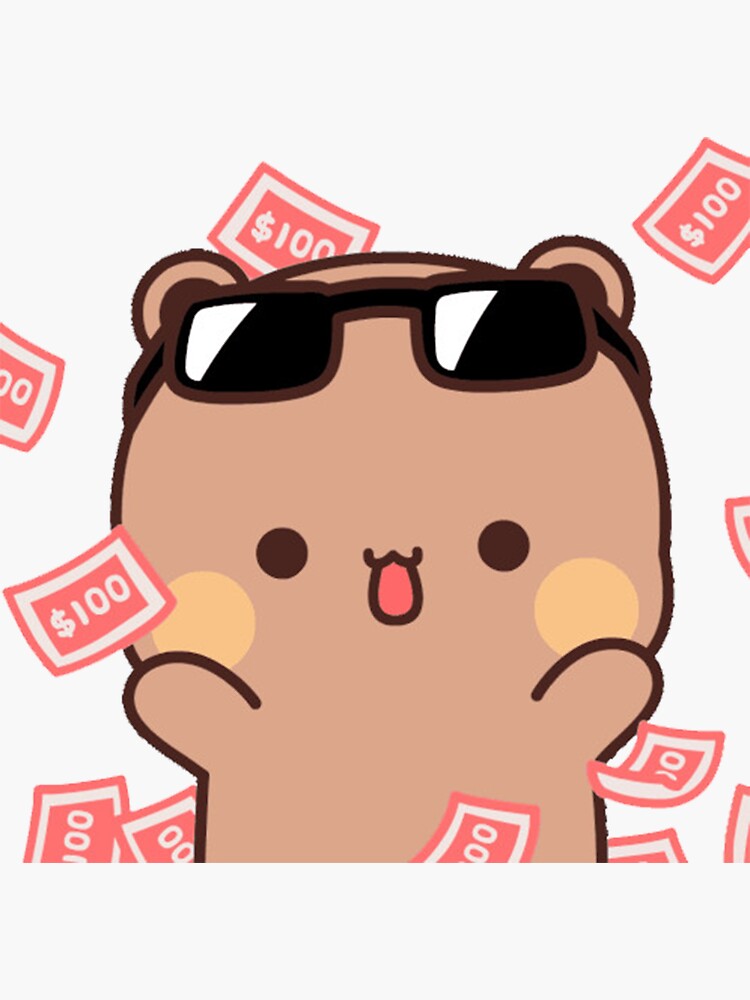 "Rich And Happy Dudu Has So Much Money" Sticker for Sale by gingersweet ...