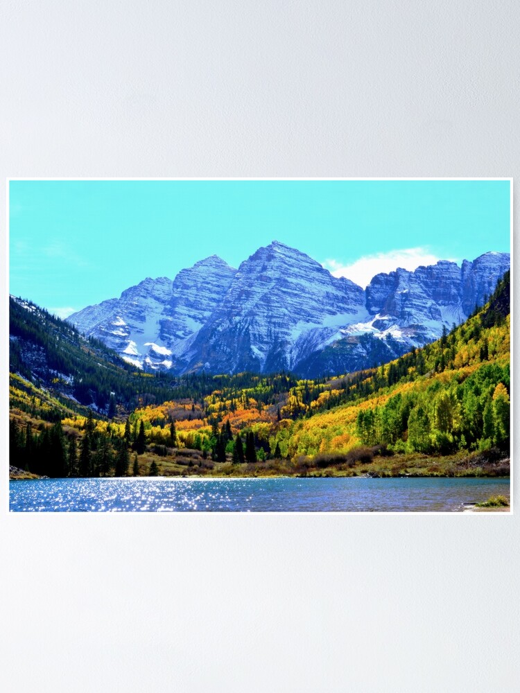 "Maroon Bells" Poster for Sale by dannykey | Redbubble