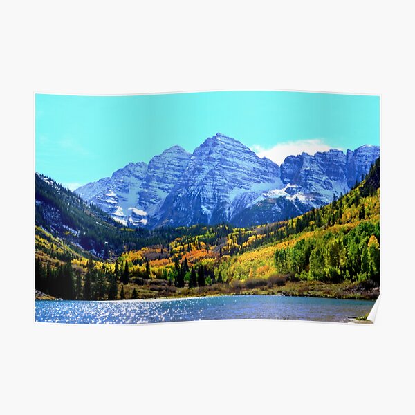 "Maroon Bells" Poster for Sale by dannykey | Redbubble