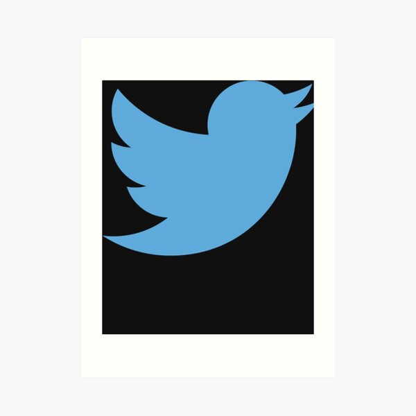 "Twitter logo" Art Print for Sale by tawanaelik4k | Redbubble
