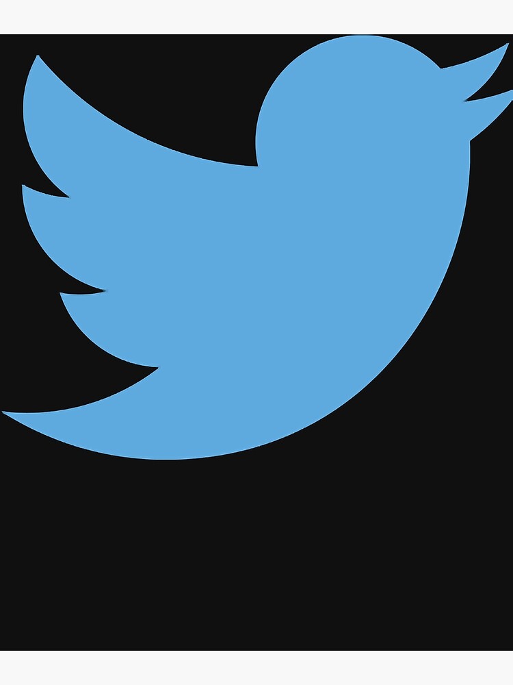 "Twitter logo" Poster for Sale by tawanaelik4k | Redbubble