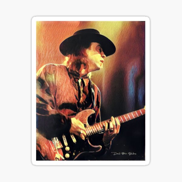 "Stevie Ray Vaughan" Sticker for Sale by g68irma | Redbubble