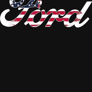 "Ford script american flag logo" Chiffon Top for Sale by ...