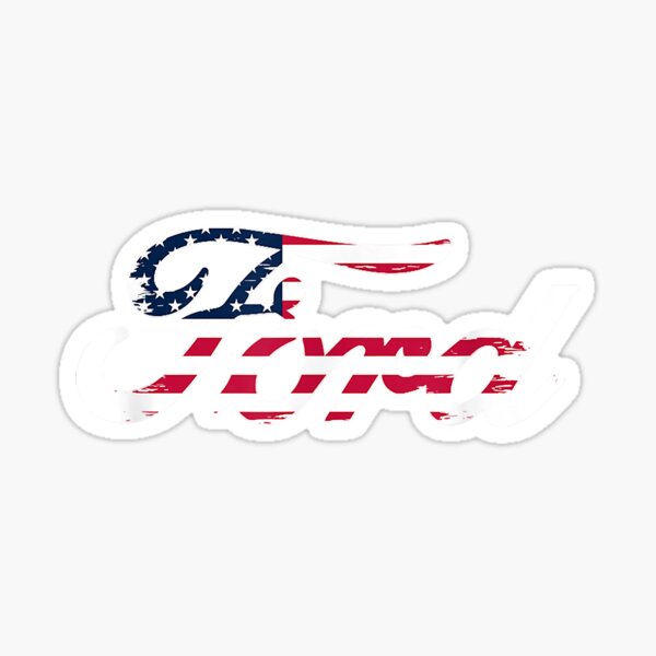 "Ford script american flag logo" Sticker for Sale by janiecujmlillie ...