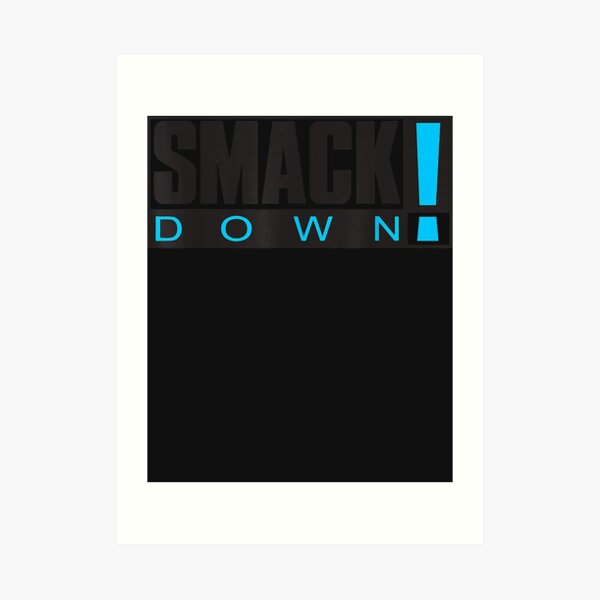 "Wwe smackdown retro logo" Art Print for Sale by ljimmiew9 | Redbubble