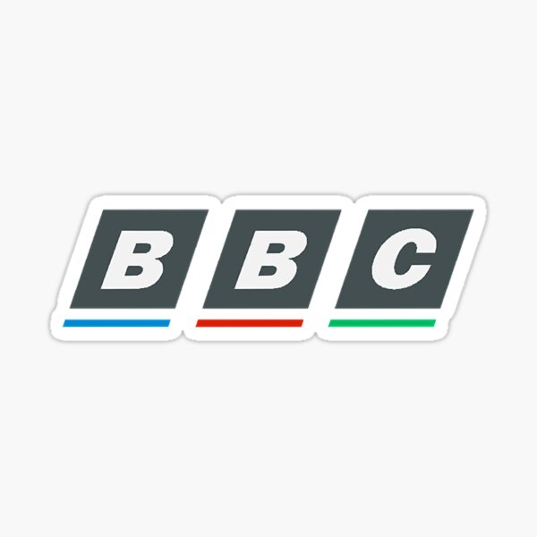 "BBC Retro Logo" Sticker for Sale by HelenStjean | Redbubble