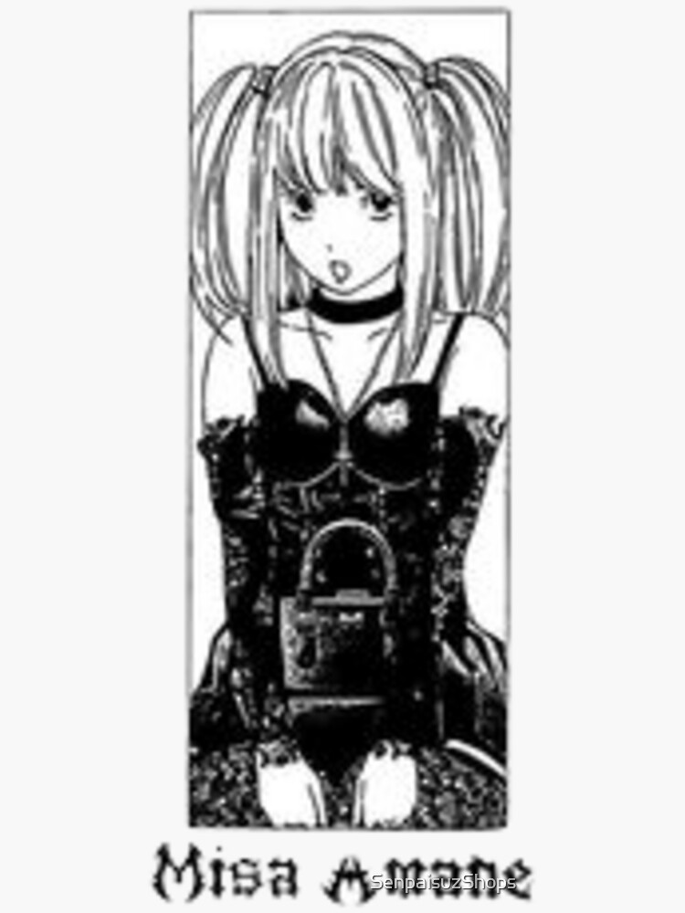 "Misa Amane: The Second Kira" Sticker for Sale by SenpaisuzShops ...
