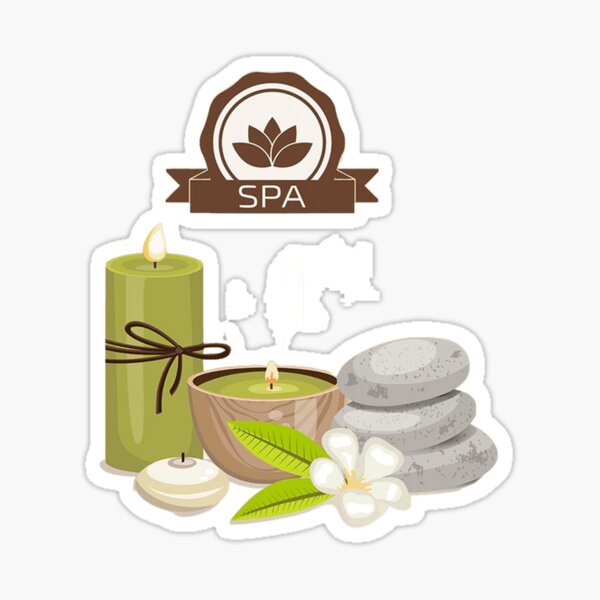 "Spa logo" Sticker for Sale by MassageStickers | Redbubble