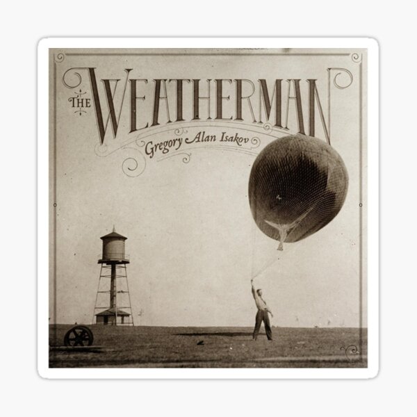 "Gregory Alan Isakov's 'the Weatherman' Album Cover Sticker" Sticker ...