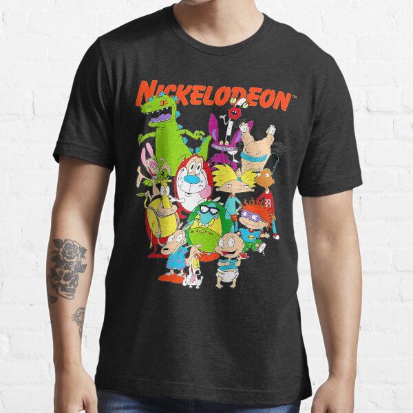"Nickelodeon Group Shot All Retro 90s Characters " T-shirt for Sale by ...