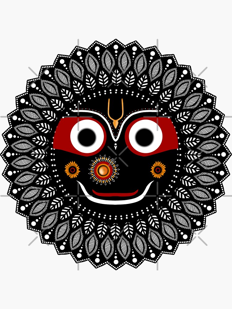 "Jai jagannath" Sticker for Sale by stayartsy07 | Redbubble