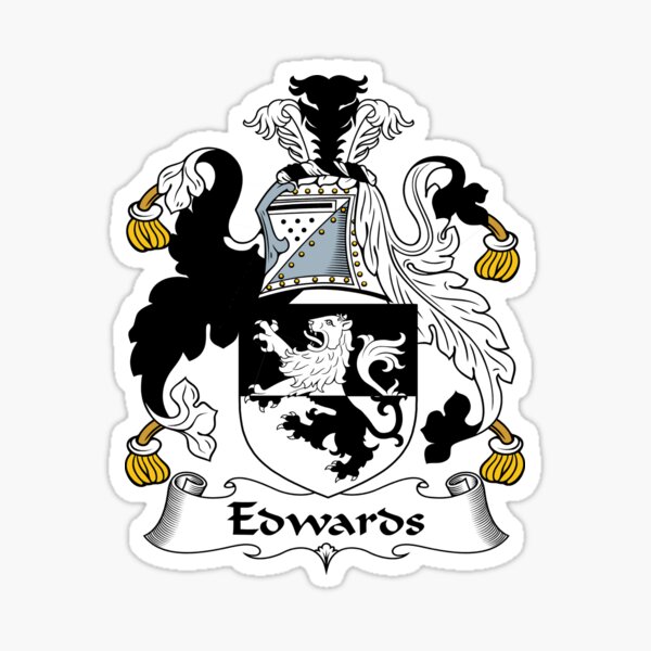 "Edwards" Sticker for Sale by HaroldHeraldry | Redbubble