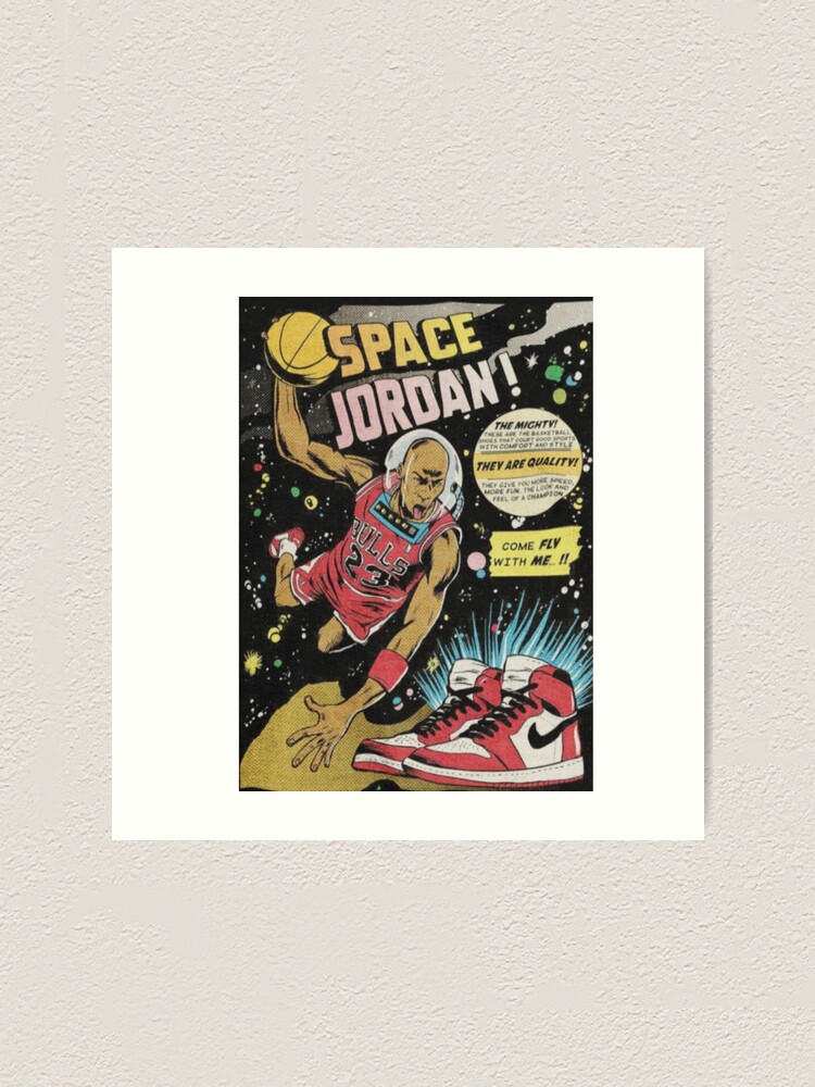 "Michael Jordan Comic Chicago Bulls Inspired" Art Print for Sale by ...
