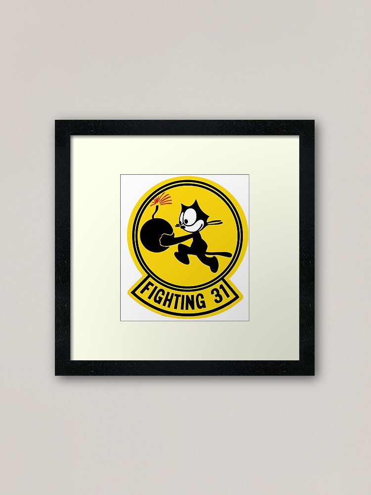 "Fighting 31 - Tomcatters" Framed Art Print by Quatrosales | Redbubble