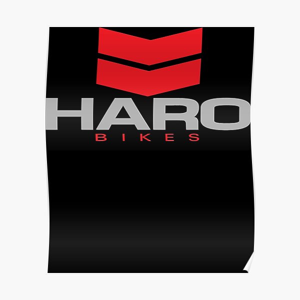 "HARO BIKES BICYCLE LOGO " Poster for Sale by amorrafigiel | Redbubble
