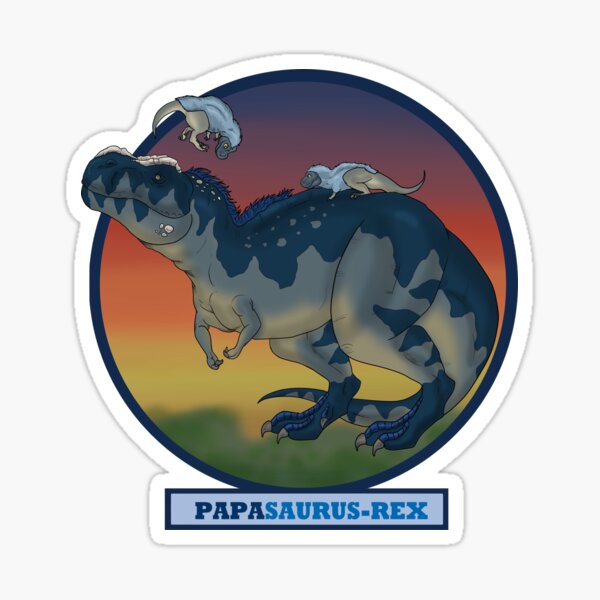 "Dinosaur collection: Papasaurus Rex" Sticker for Sale by OliverIlustra ...