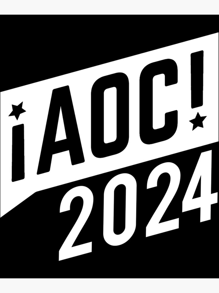 "AOC 2024 Fitted " Poster for Sale by hinerboeyk | Redbubble