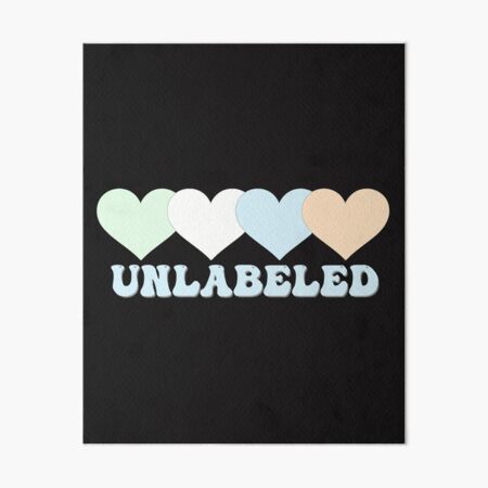 "Unlabeled flag hearts, no labels, lgbtq, pride " Art Board Print for ...