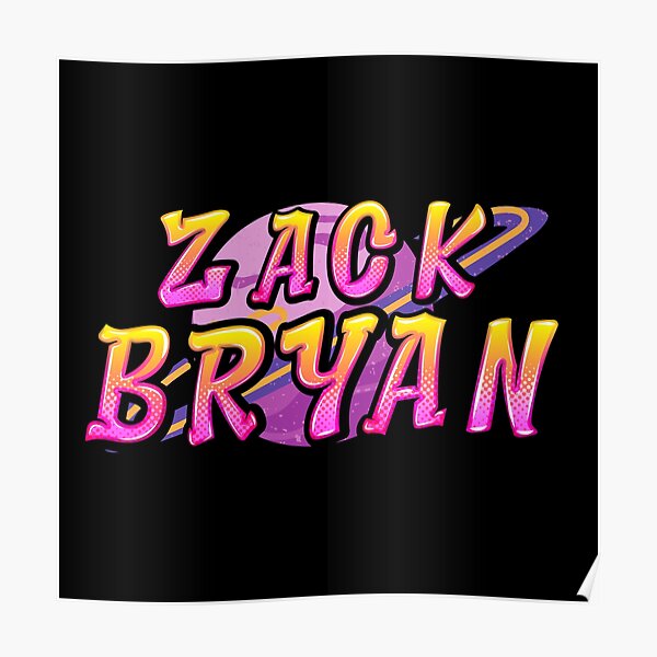 "ZACK BRYAN" Poster for Sale by RERM | Redbubble