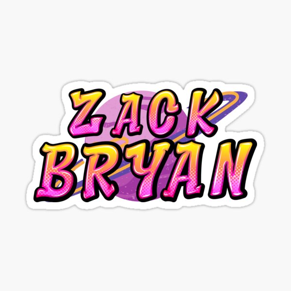 "ZACK BRYAN" Sticker for Sale by RERM | Redbubble